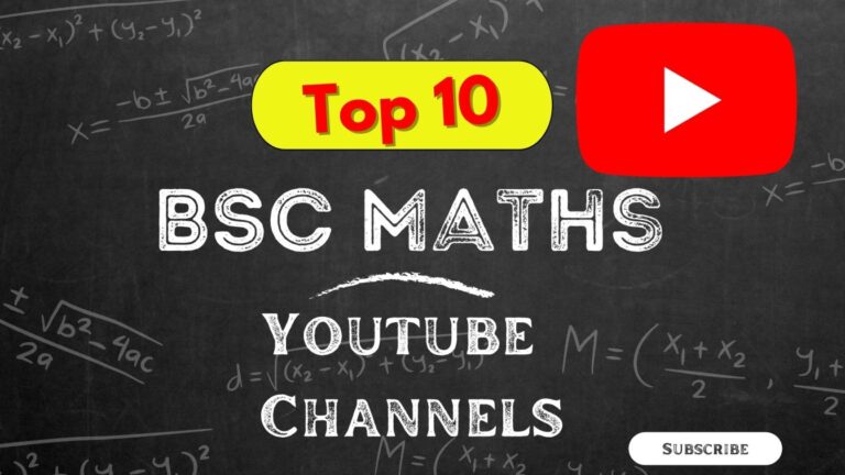 Top 10 Best Youtube Channels for BSc Maths - Innovativetricks.com